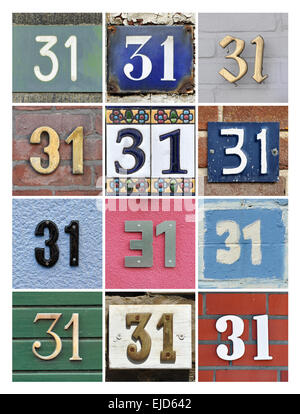 House number 31 Stock Photo - Alamy