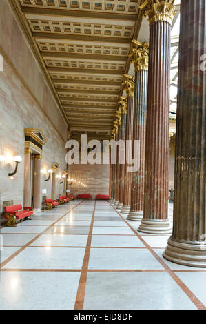 The Peristyle or Colonnaded Hall at the Austrian Parliament building ...