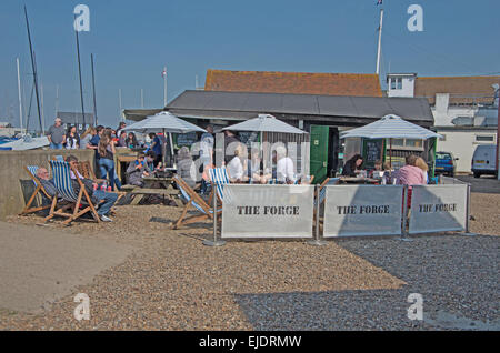 Whitstable, Kent, Forge Cafe by Beach, England Stock Photo - Alamy