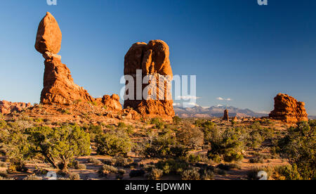 Rock formations in Arches National Park, Utah, United States Stock ...