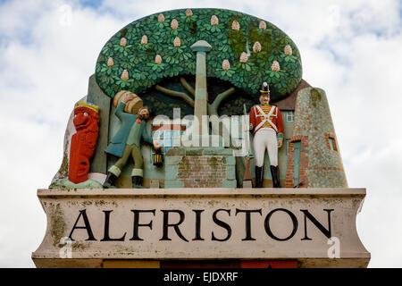 Village Sign, Alfriston, Sussex Stock Photo - Alamy