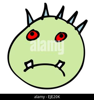 Booger Cartoon- An Illustration of a Booger Cartoon Stock Vector Image ...