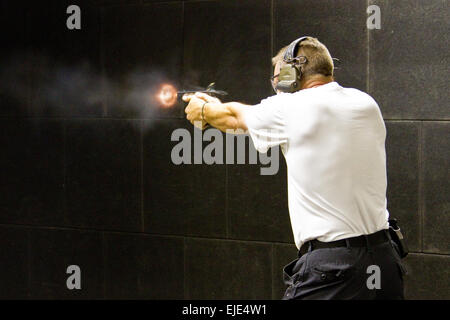 Gun range practice for law enforcement with this target Stock Photo ...