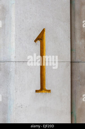 number, brick wall, numbers, brick walls Stock Photo - Alamy