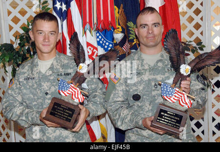 Sgt. 1st Class Daniel Horner poses for a photo during an awards ...