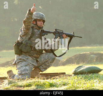 A U.S. Army range safety officer with 650th Military Intelligence Group ...