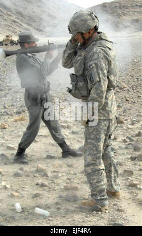 US ARMY soldier with AT rocket launcher isolated on white Stock Photo ...