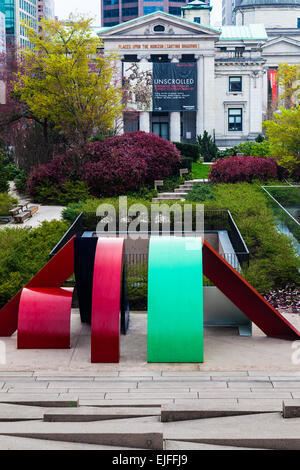 Red Spring art installation at Robson Square in downtown Vancouver ...