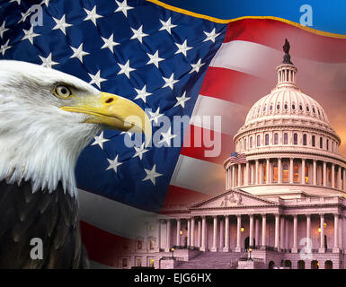 Patriotic symbols of the United States of America Stock Photo - Alamy