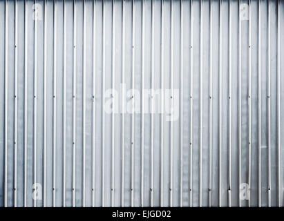 White ridged garage metal wall, background photo texture Stock Photo ...