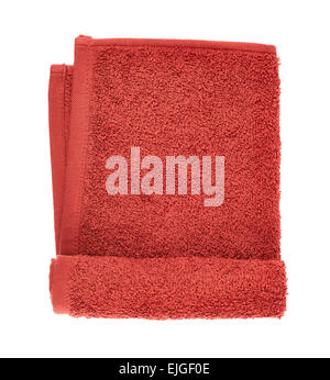 Clean and fresh white cotton towel, Spa treatment with blooming branch ...