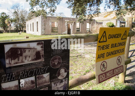 Tyneham, UK. 26th Mar, 2015. The Rectory Stable Block - Tyneham village ...