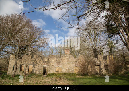 Tyneham, UK. 26th Mar, 2015. The Rectory Stable Block - Tyneham village ...