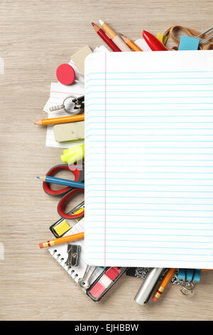 A messy desk with lots of paperwork Stock Photo - Alamy