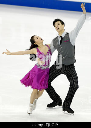 Shanghai, China. 27th Mar, 2015. (L-R) Madison Chock & Evan Bates (USA ...