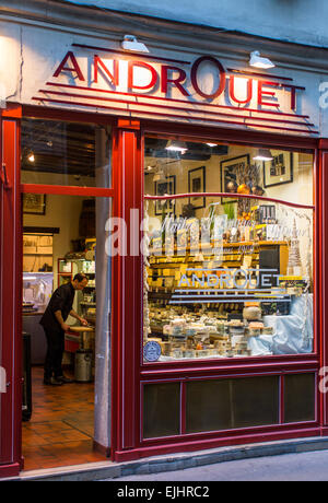 Androuet cheese shop in Paris, France Stock Photo - Alamy