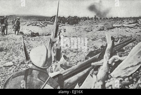 World War 1: Battle of Verdun. German artillery soldiers taking a Stock ...