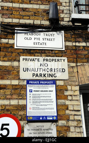 Old Pye Street in the city of London (Westminster) UK in the 19th ...
