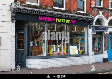 The old town and vintage shops of Margate in Kent England UK Stock ...