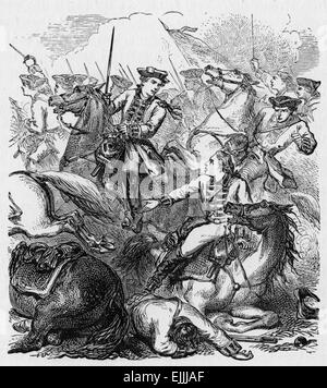 The Battle of Dettingen Stock Photo - Alamy