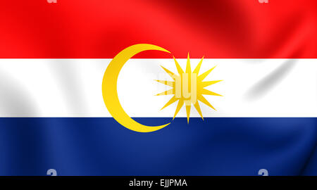 Flag of Labuan, Malaysia. Close Up Stock Photo - Alamy