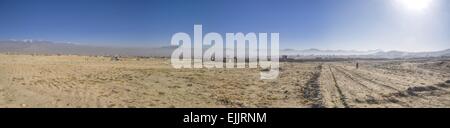 Scenic panorama of arid landscape around Kabul in Afghanistan Stock ...