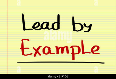 Lead By Example Concept Stock Photo - Alamy