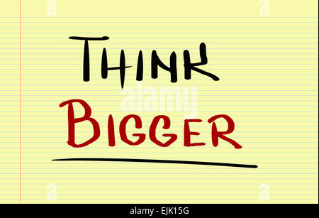 Think Bigger Concept Stock Photo - Alamy