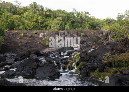 Blanche Marie Falls in the Nickerie River, Suriname Stock Photo - Alamy