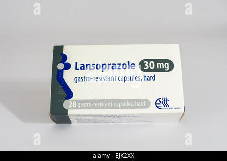 Generic Lansoprazole Gastro-resistant Capsules in Cardboard Container ...