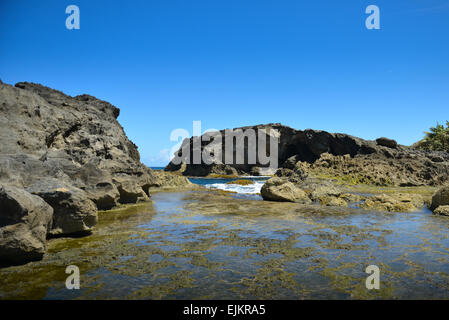 Natural rock formations at Punta Palmas Altas. Barceloneta, Puerto Rico ...