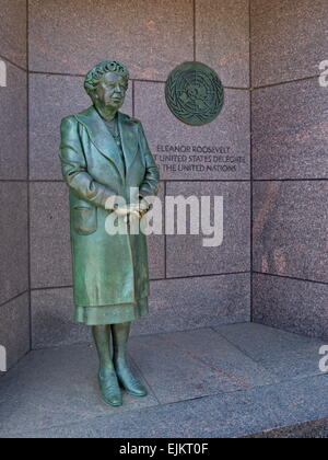 "Breadline" statue in bronze at the FDR Memorial in Washington DC, USA ...