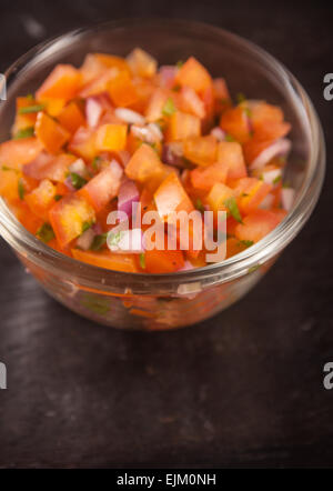 A serving of fresh salsa dip Stock Photo - Alamy