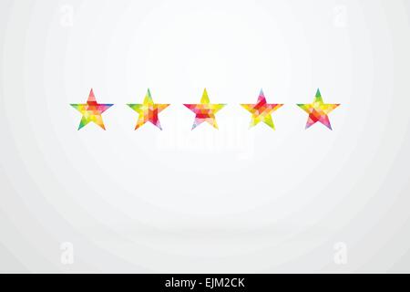 Five Star Award Color Palette Guide Spectrum Vector Stock Vector Image ...