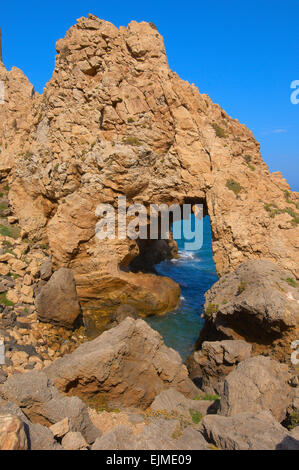 Mojacar, Beach and cliffs, Almeria province, Andalusia, Spain Stock ...