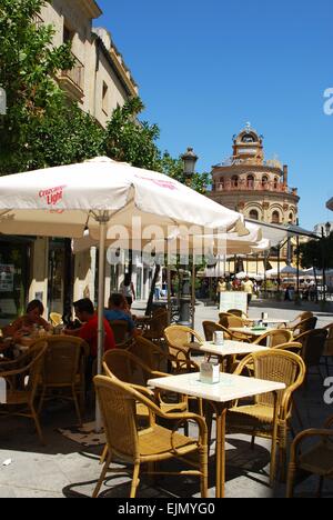The Blue Rooster (El Gallo Azul) pavement cafe along Calle Lanceria ...