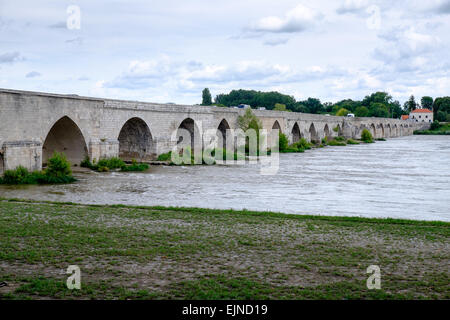 Beaugency Bridge across the Loire River Stock Photo - Alamy
