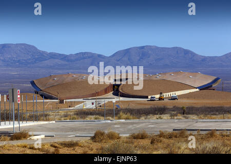 The Spaceport America facility in the New Mexico desert near the town ...