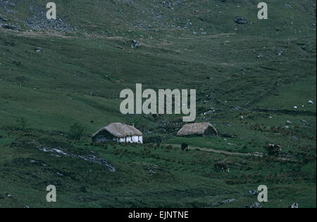Blue Stack Mountains thatched cottage, Donegal, Ireland Stock Photo - Alamy