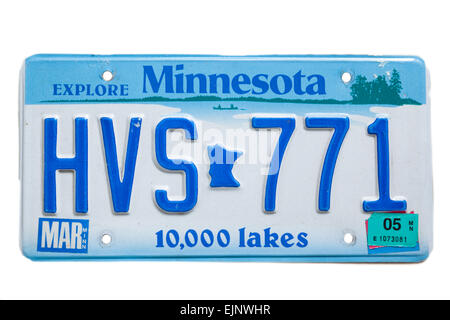 Minnesota License Plate Stock Vector Art & Illustration, Vector Image ...
