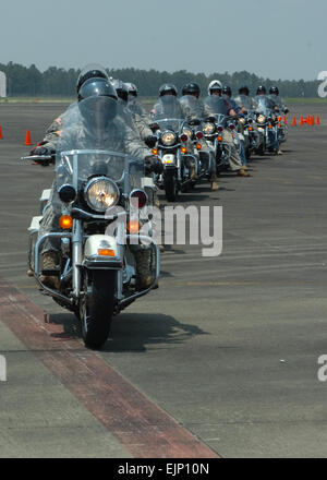 Police motorcycle training obstacle course Stock Photo - Alamy