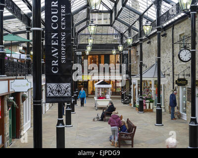 Craven Court indoor shopping arcade Skipton North Yorkshire UK Stock ...