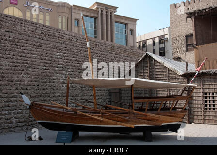 Fishing boat, Sambuk, Dhow, Al Fahidi Fort, Museum, Dubai, Arabian Gulf ...
