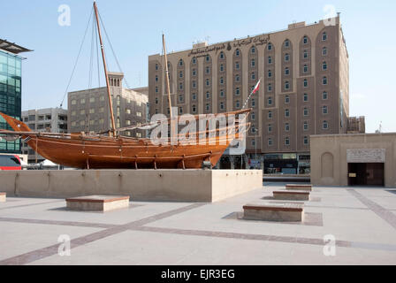 Replica of a Traditional Arabic Two Masted Dhow Museum Exhibit Dubai ...