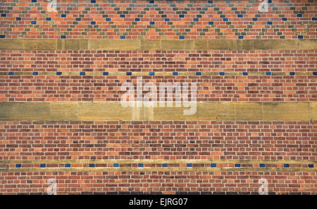 Brick wall facade, Keble College Oxford, England Stock Photo - Alamy
