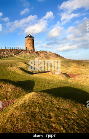The Windmill and Salt Pans on the Fife Coastal Path at St Monans, Fife ...