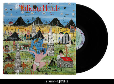 Cover of vinyl album Little Creatures by Talking Heads Stock Photo - Alamy