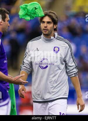 Mar 28, 2015 : Orlando City FC midfielder Kaka #10 gets to the field ...