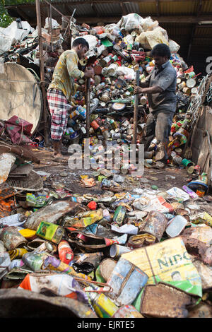 Scrap metal waste at a recycling plant Stock Photo - Alamy
