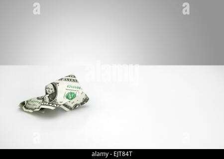 Scrunched American One Dollar Bank note Stock Photo - Alamy